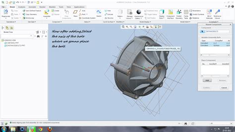 Repeat Command In Assembly Mode Of Proengineer Grabcad Tutorials