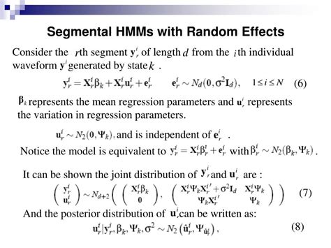 ppt segmental hidden markov models with random effects for waveform