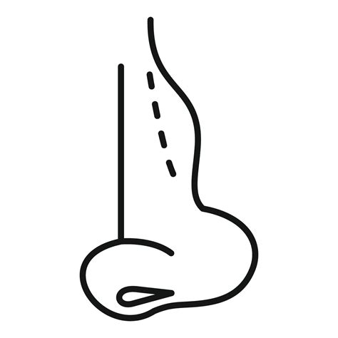 Line Art Illustration Of Human Nose 45407423 Vector Art At Vecteezy