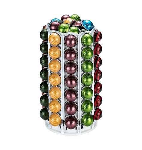 Flagship Vertuo 캡슐 홀더 커피 포드 스탠드 네스프레소 포드 보관용 우아한 화이트 100개 티몬