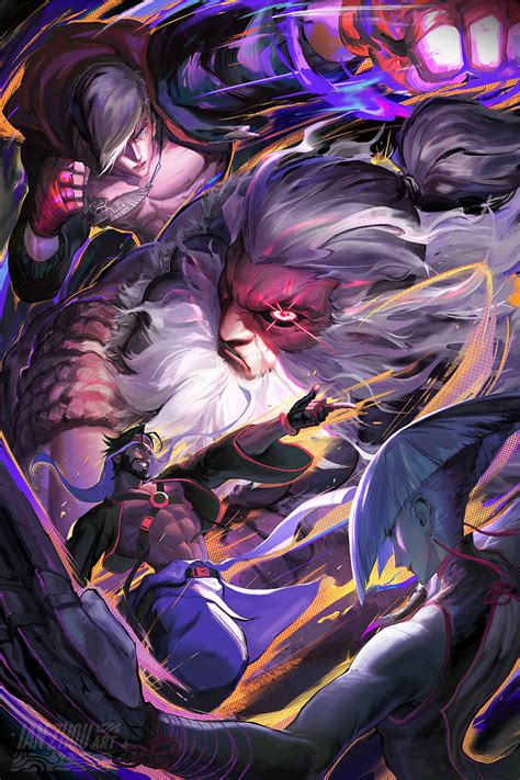 Ianzhouart Aki Street Fighter Akuma Street Fighter Ed Street