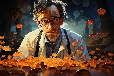 研究药物的科学家插画图片下载 正版图片600814689 摄图网