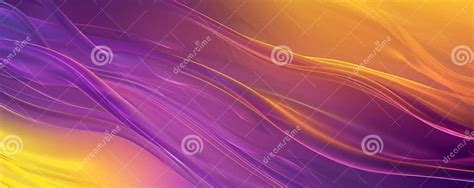 A Stunning Gradient Wave Background With Smooth Flowing Lines Transitioning From Purple To