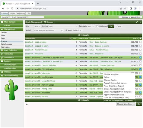 Ubuntu 2204 Cacti Add Monitoring Host Server World