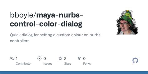 Github Bboylemaya Nurbs Control Color Dialog Quick Dialog For Setting A Custom Colour On