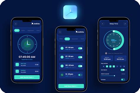 Clock App Design 3 For Jetkite Behance Clock App Design 3 For Jetkite Behance