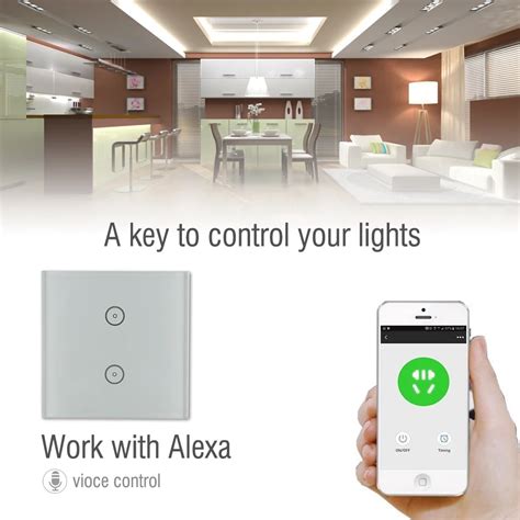 Smart Wireless Wifi Phone Remote Control Wall Switch EU Gang Way Remote Control Touch Light