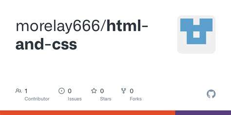GitHub Morelay666 Html And Css