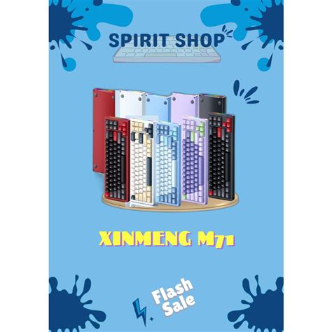 Bàn Phím Cơ Xinmeng Xm M71 Nhôm Cnc 3 Mode Led NỀn ViỀn Rgb Hotswap 5