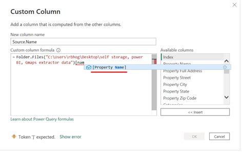 solved transform sample file add column custom column to