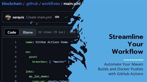automating maven builds and docker pushes with github actions