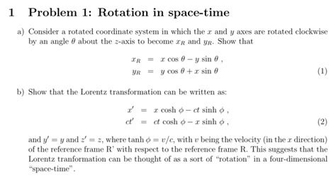 Solved Consider A Rotated Coordinate System In Which The X Chegg