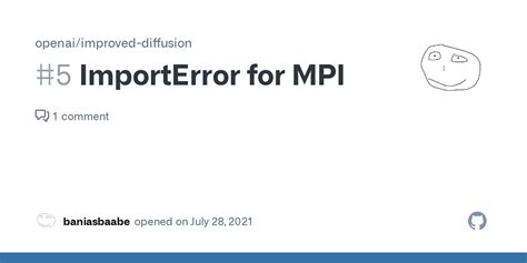 importerror for mpi · issue 5 · openai improved diffusion · github