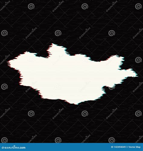 Vector Map Mongolia Stock Illustration Illustration Of Brick