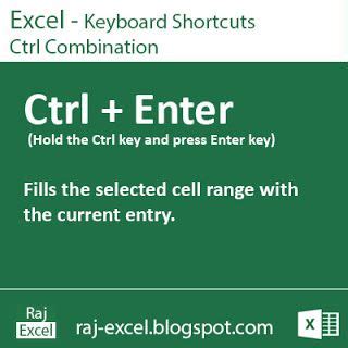 Excel Keyboard Shortcuts Ctrl Enter Keyboard Shortcuts Excel Tutorials Microsoft Excel