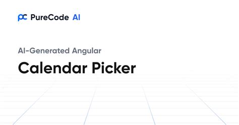 build great angular calendar picker components faster using ai tools