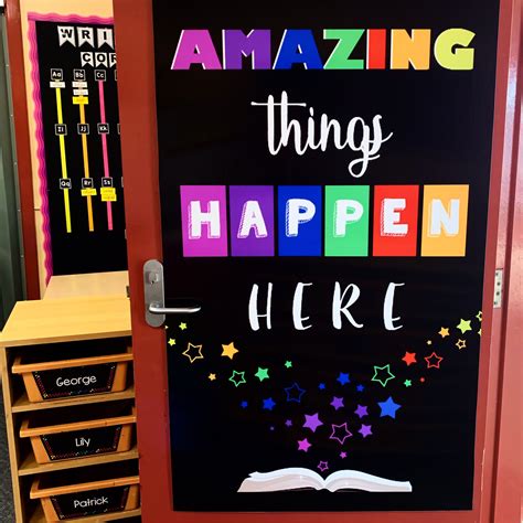 Classroom Door Display Amazing Things Happen Here