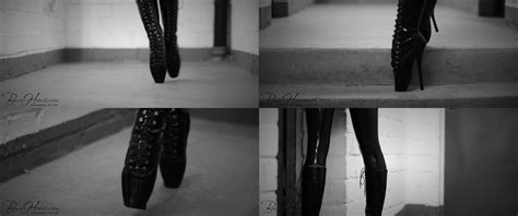 girls in leather boots hight heels rubber and latex boot fetish