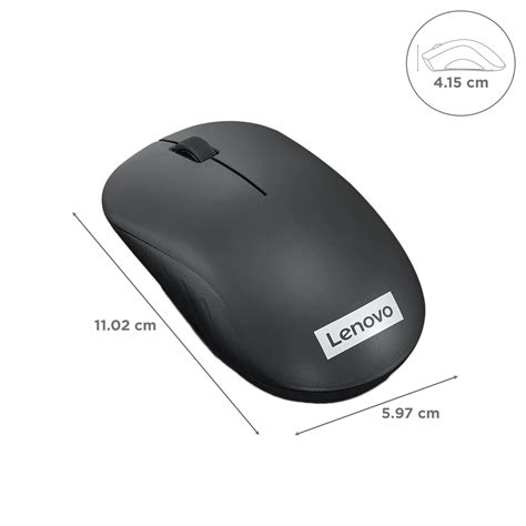 Buy Lenovo Ghz Wireless Mouse Dpi Ergonomic Design Black Online Croma