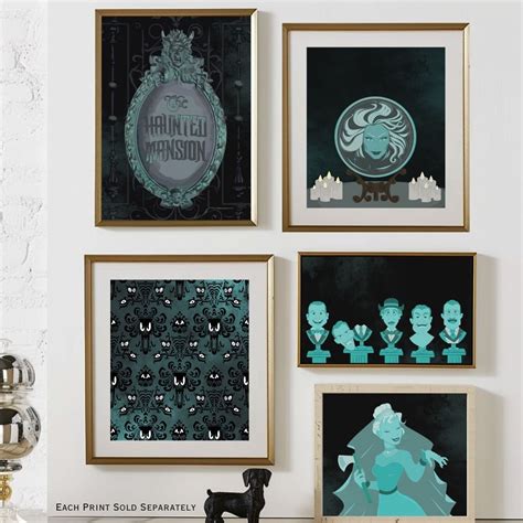 Haunted Mansion Singing Busts Printable Wall Art Disneyland Spooky