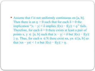 CONTINUITY HOMEOMORPHISM UNIFORM CONTINUITY PPTX Physics Science