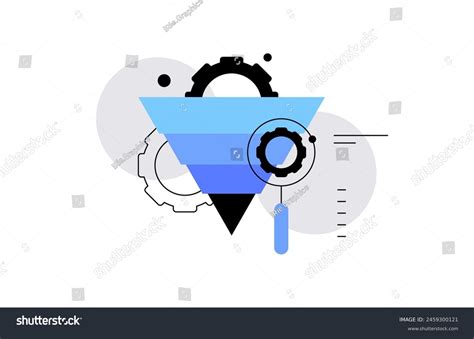 Data Funnel Research Data Science Concept Stock Vector Royalty Free 2459300121 Shutterstock