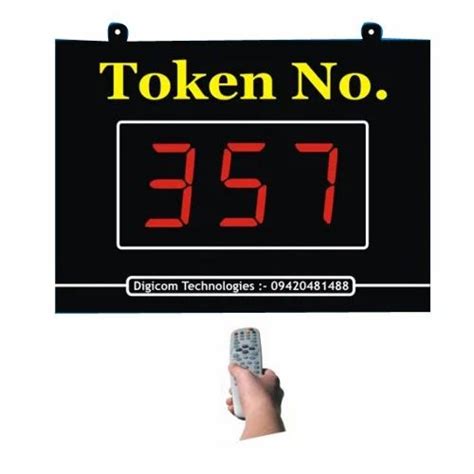 Wireless Token Display System Single Side Display At Rs LED Display Boards In Pune ID