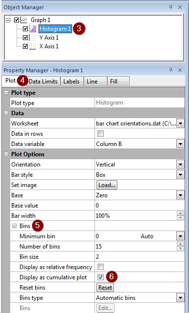 Create A Cumulative Histogram In Grapher Golden Software Support