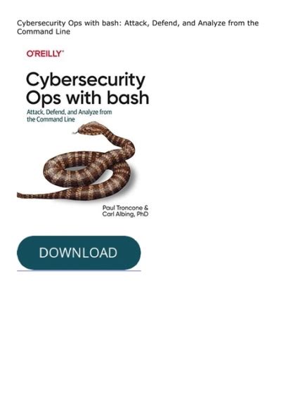 {pdf} download cybersecurity ops with bash attack defend and analyze from the command line