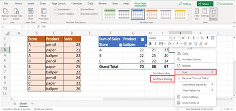 How To Sort Pivot Table By Grand Total In Excel Sheetaki