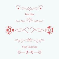Red Feminine Ornamental Dividers Vector Premium Vector Rawpixel