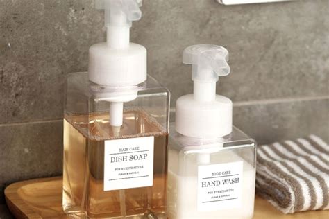 아루아 사각 거품용기 디스펜서 호텔 핸드워시 샴푸 리필용기 공병 위시버킷