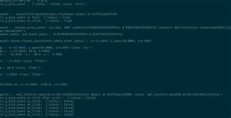 Python Is There A Way To Tell Where A User Has Clicked A 3d Surface Plot In Matplotlib