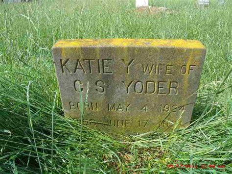 Katie Mary Hostetler Yoder 1924 1981 Find A Grave Gedenkplek