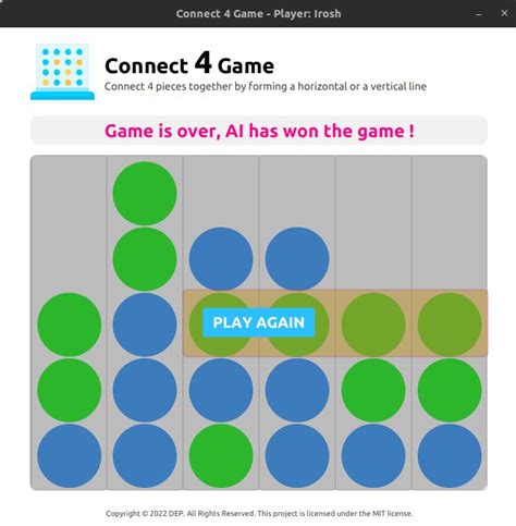 Connect 4 Game Object Oriented Programming Irosh Perera Posted On