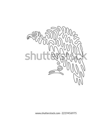 Single Swirl Continuous Line Drawing Horrific Stock Vector Royalty Free 2219456975 Shutterstock