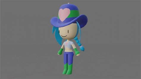 Kaya Klein Chibi 3d Model Turnaround Youtube