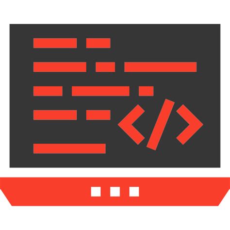 Code Coding Development Laptop Programming Icon