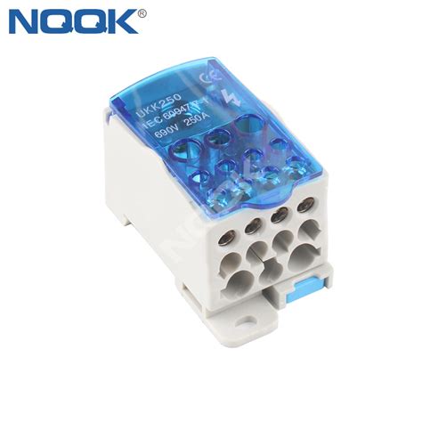 Guide Rail Junction Box One Input Multiple Output Ukk250 250a Zero Line