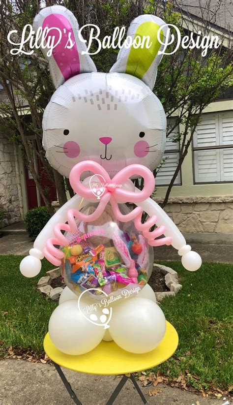 Easter Stuffed Balloon Bunny Balloons Easter Balloon Decor Balloon T