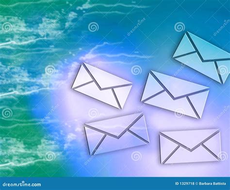 Internet E Mail Messages Stock Illustration Illustration Of Send 1329718