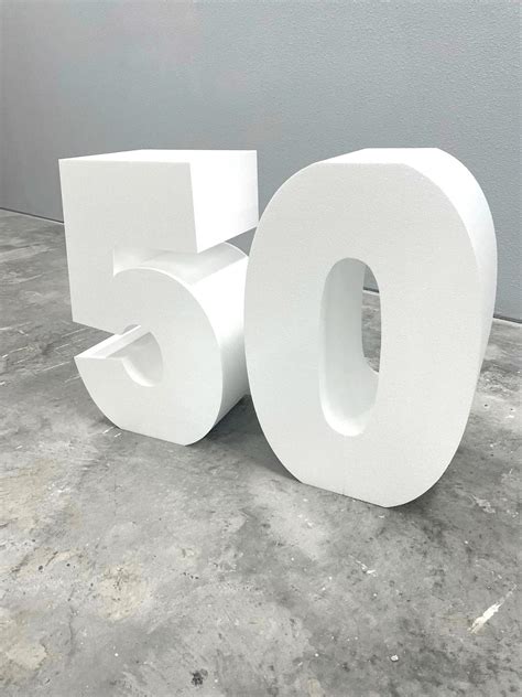 Pick Any 2 3d Giant Styrofoam Numbers 3d Foam Tabletop Numbers Styrofoam 3d Characters For