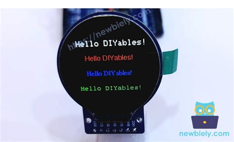 ESP Round Circular TFT LCD Display ESP Tutorial