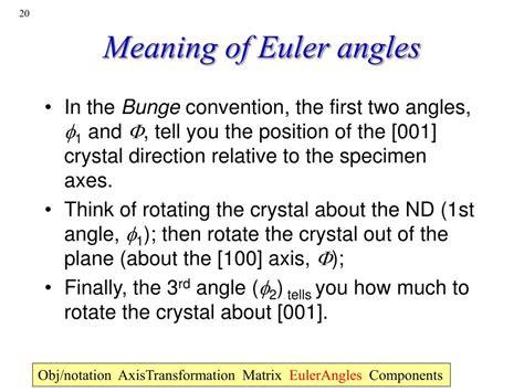 Ppt Texture Components And Euler Angles Part 1 June 2007 Powerpoint