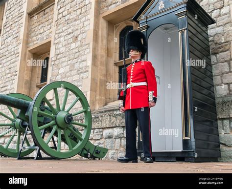 Londres Royaume Uni Avril 2019 Soldat De La Garde Royale De