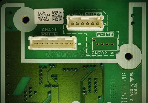 Electronic Circuit Board Showing Detailed Design And Intricate Shapes And Patterns Editorial