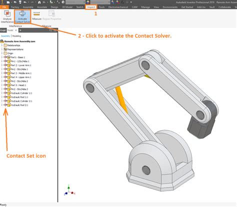 autodesk inventor contact solver