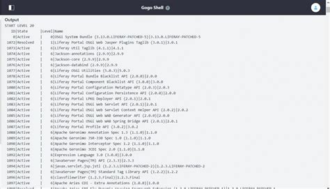 gogo shell commands in liferay 7 2 for efficient development
