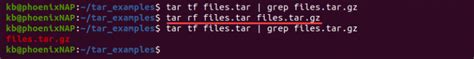 Tar Command In Linux With Examples Phoenixnap Kb