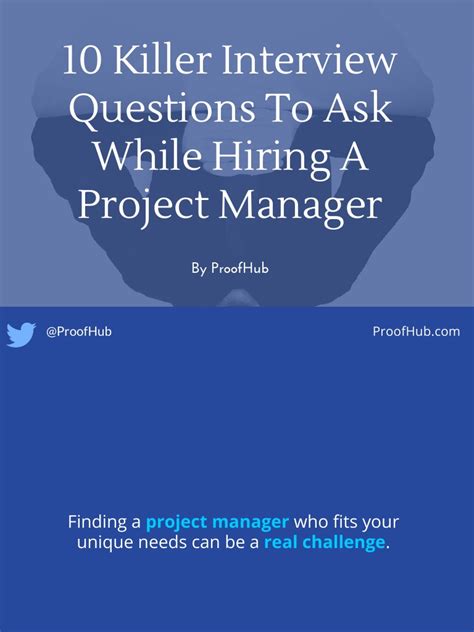 10 killer interview questions for project manager descargar gratis
